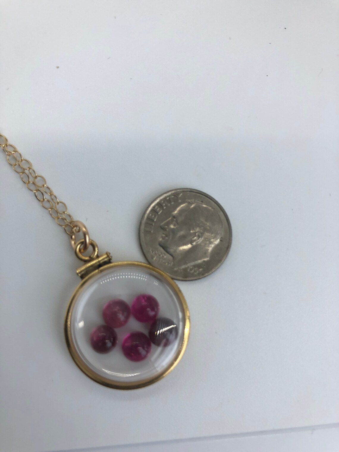 Vintage Tourmaline Shaker Locket 12k Gold Filled With Natural - Etsy