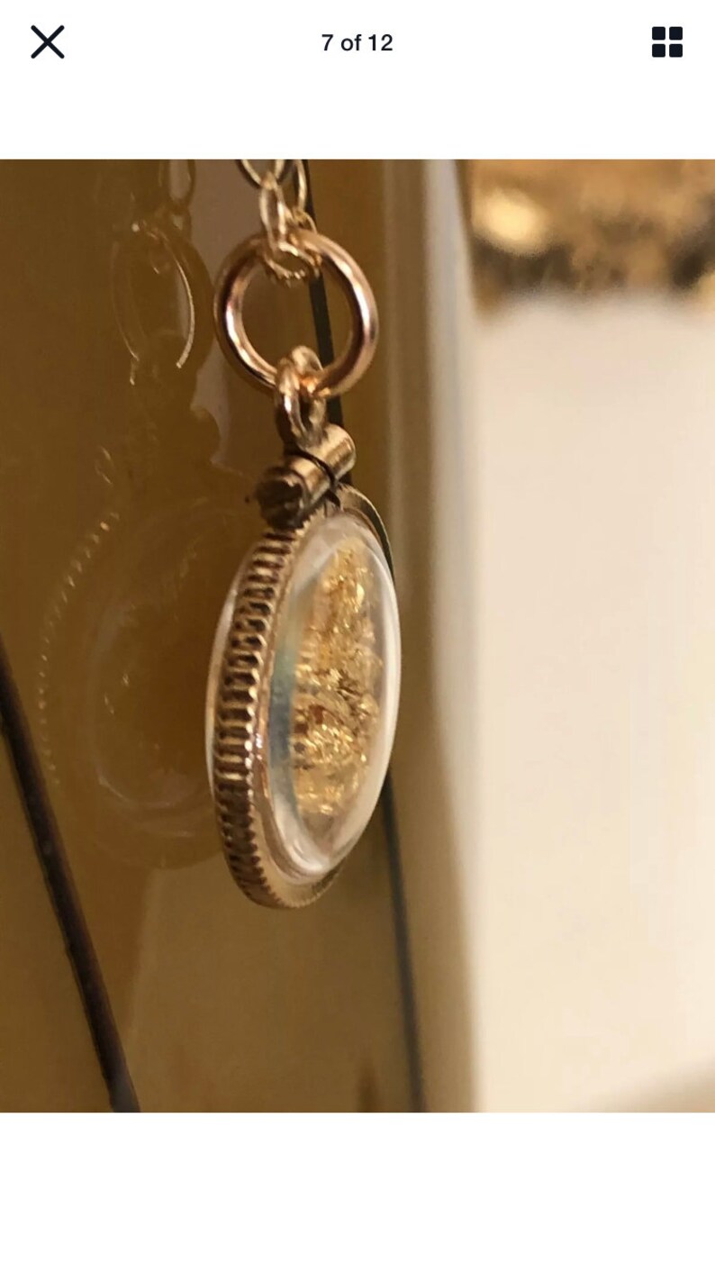 Vintage 12k Gold Filled Locket With 23k Gold Inside Hand Made | Etsy