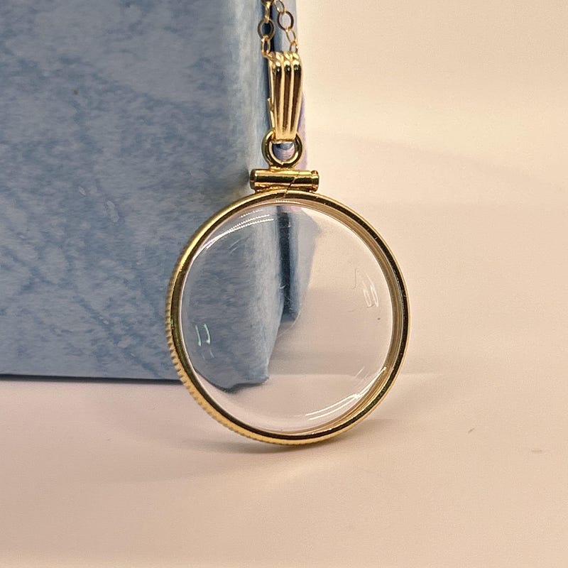 Gold Shaker Locket Necklace - Etsy
