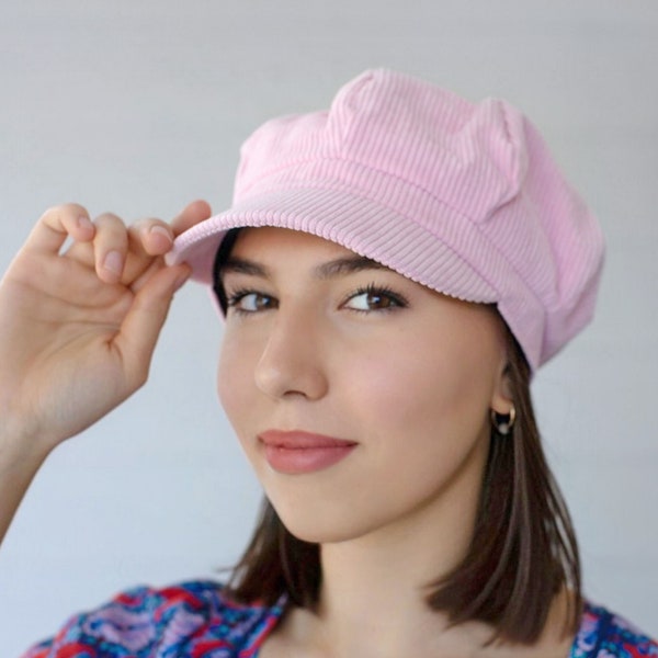 Pink Newsboy Hat - Etsy