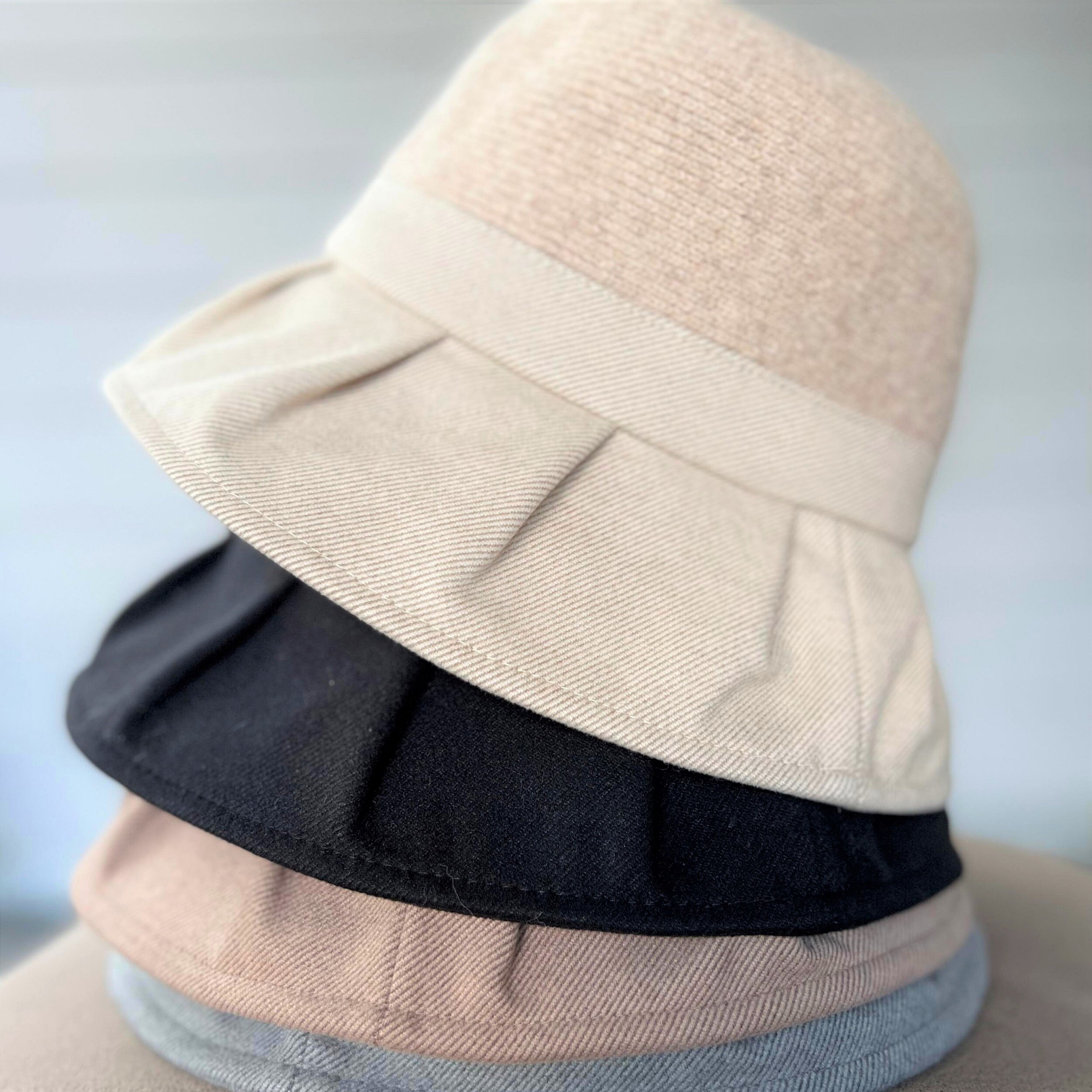 Handmade Wool Hat, Foldable Ladies Hat, Fall Winter Hat for Girl ...