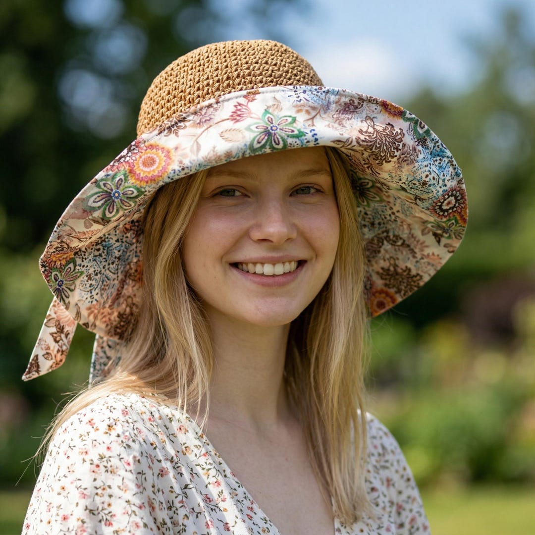 Floppy Beach Hat Foldable Summer Hats Sunhats Women Sun Hat Vacation ...