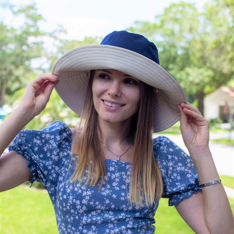 Women Bucket Hat Reversible Bucket Hat for Women Wide Brim - Etsy