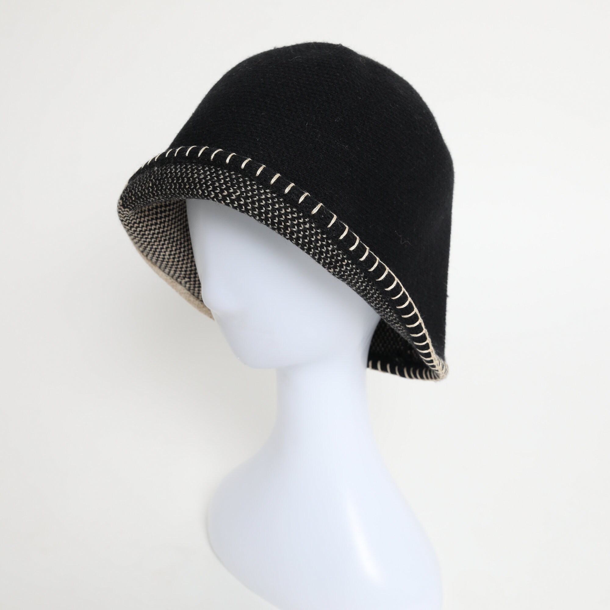Women Hats for Fall and Spring Black Hat Women Winter Bucket | Etsy