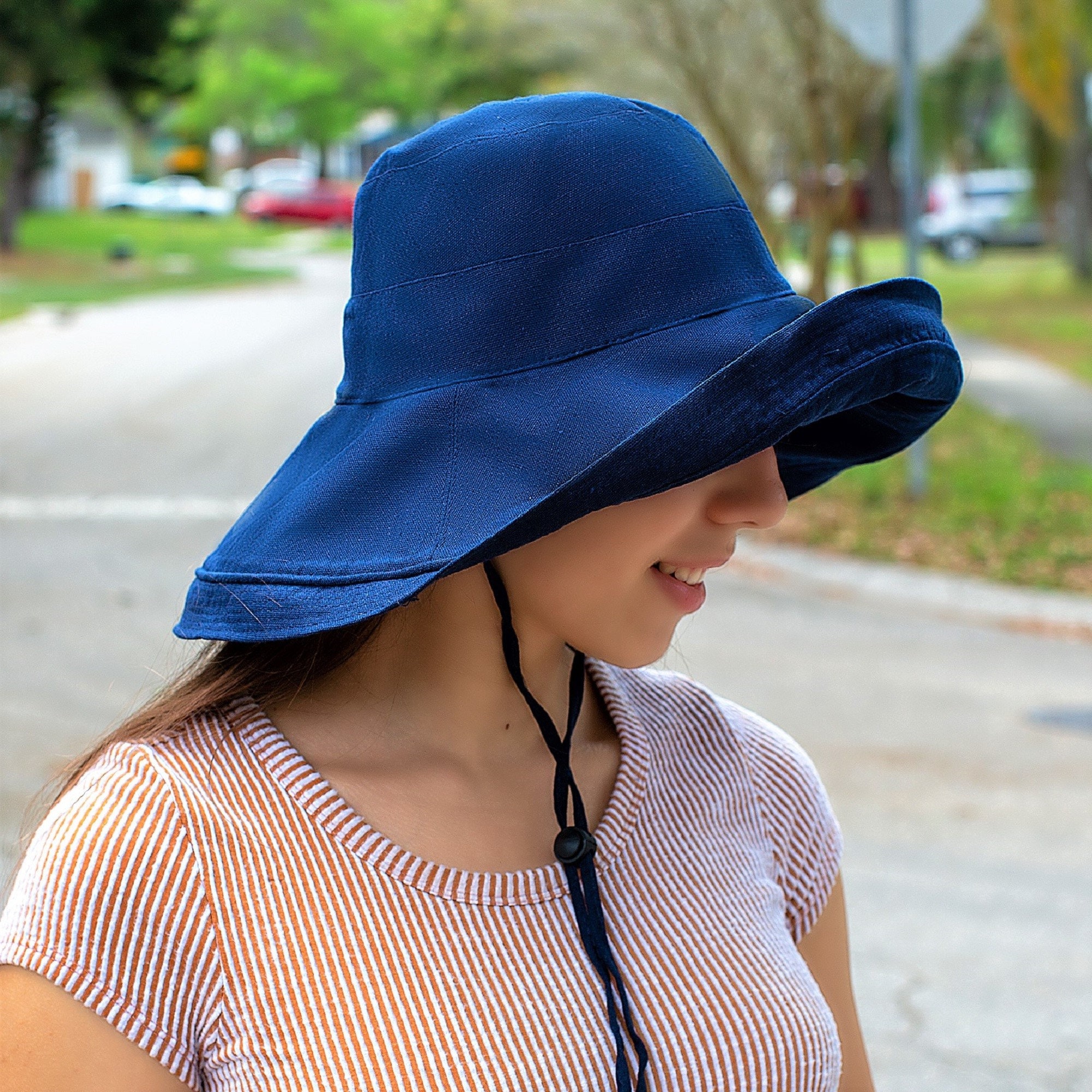 Red Sun Hat Wide Brim 5