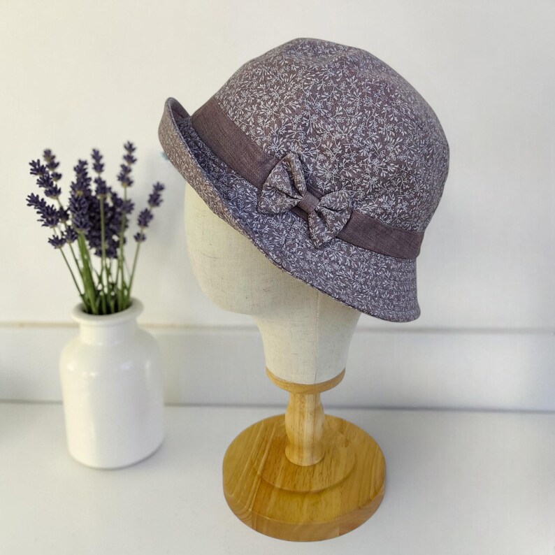100% Cotton Cute Summer Bucket Hat With Bow - Colorful Foldable Women's ...