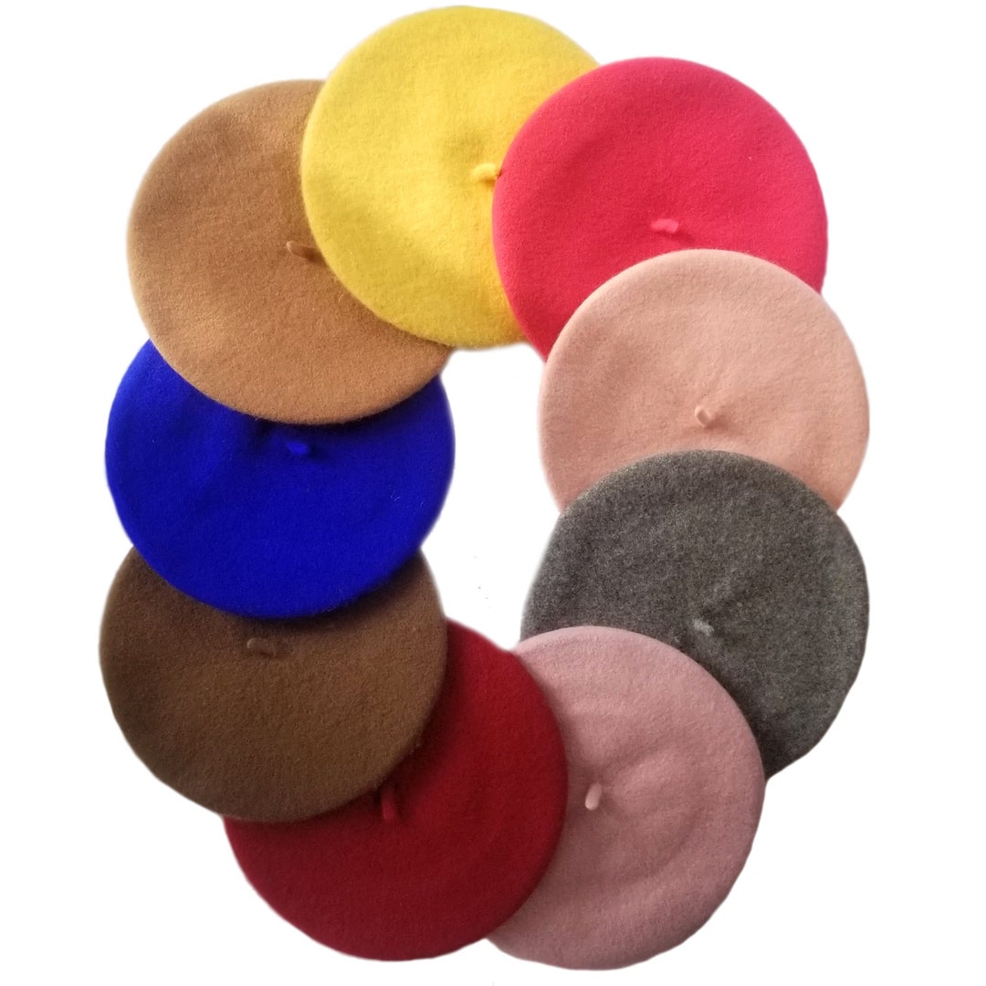 Beret Hats 100% Wool Beret French Beret Spring Fall Winter Accessories ...