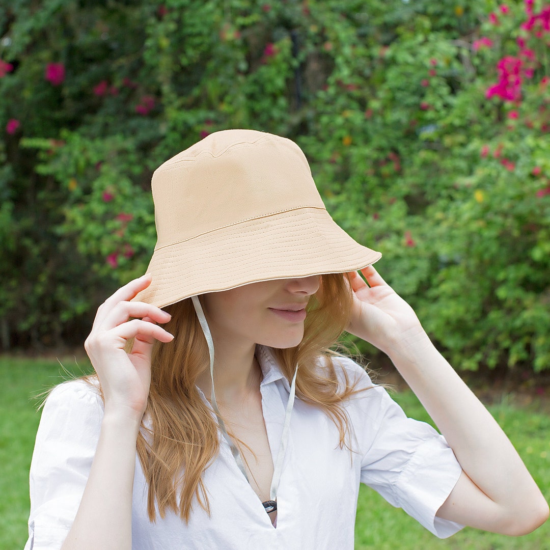 Cotton Sun Hat Bucket Hat Women Panama Casual Urban Sun Hat Womens ...
