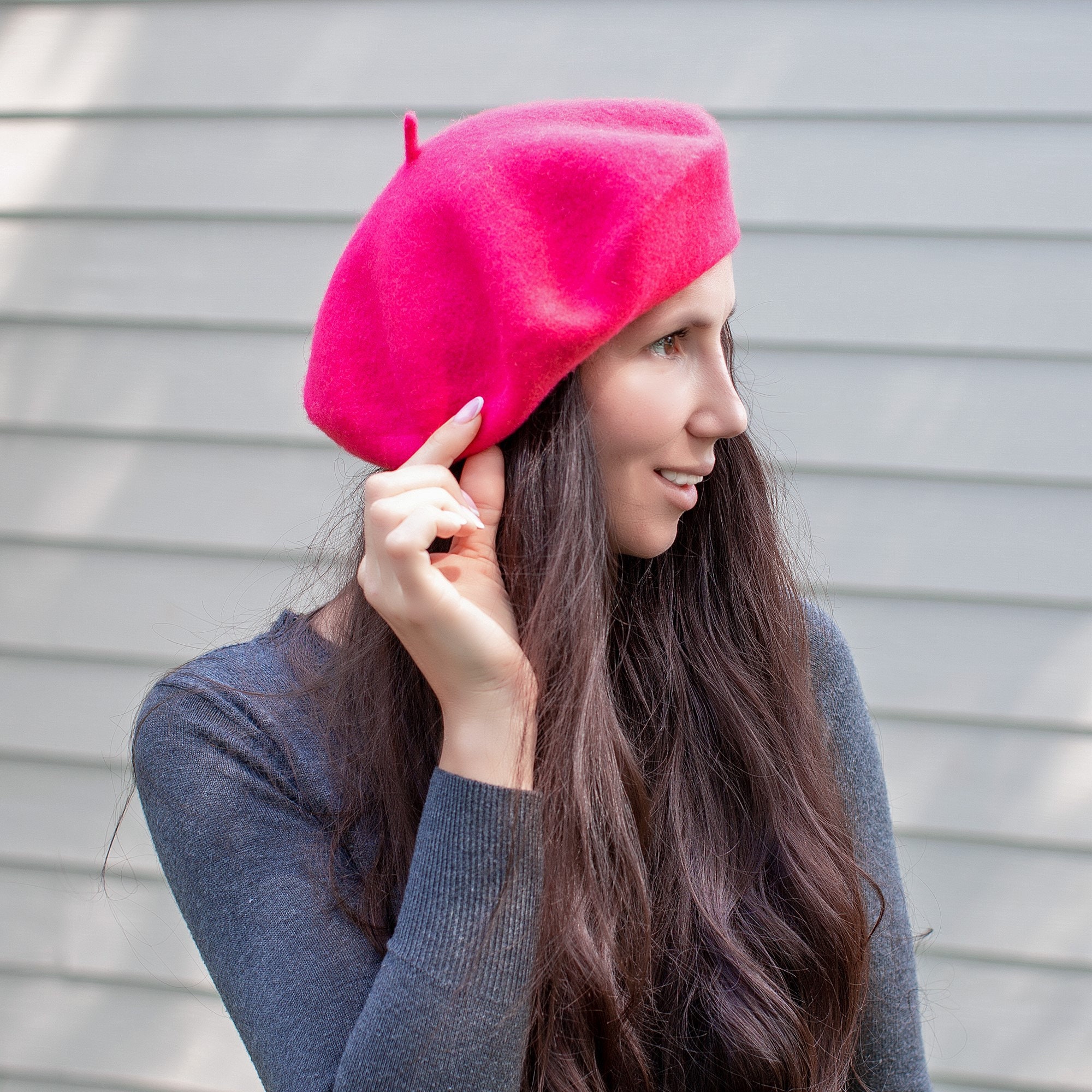Beret Hats 100% Wool Beret French Beret Spring Fall Winter Accessories ...