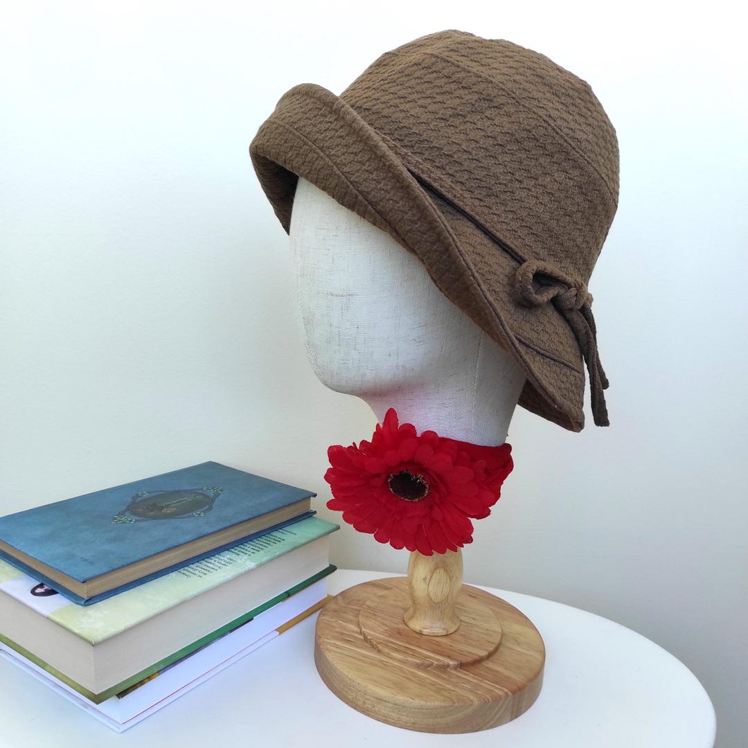 100% Cotton Stylish Summer Bucket Hat With Bow, Colorful Bucket Hat ...