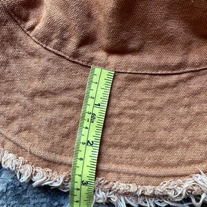 Sun Protection Distressed Bucket Hat, Canvas Hat Women, Frayed 100% ...