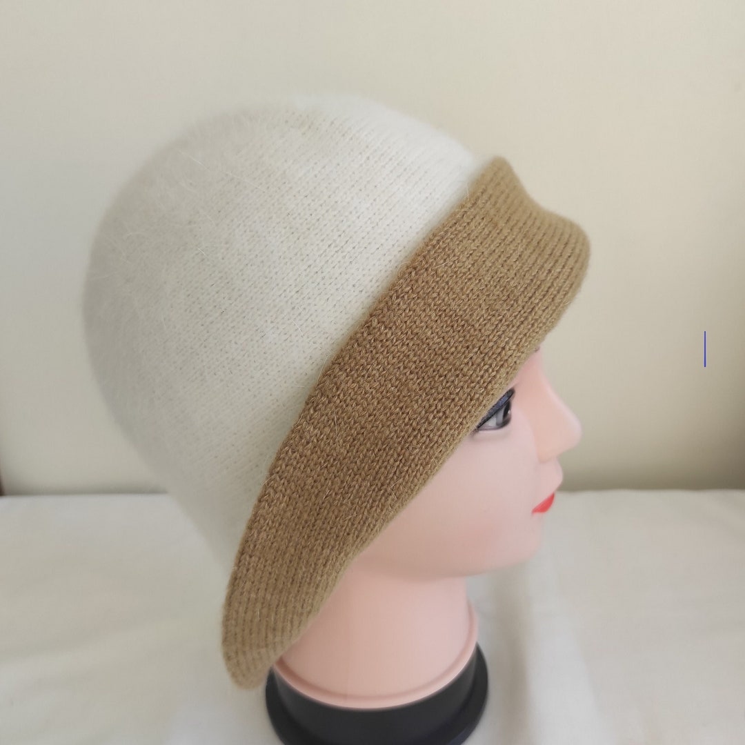 Winter Bucket Hat for Women, Wool Beanie Hats Winter, Warm Foldable ...