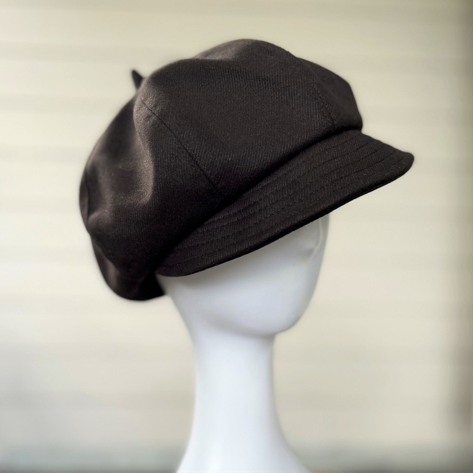 Oversized Newsboy Hat, Slouchy Newsboy Cap, Oversized Cotton Hat for ...