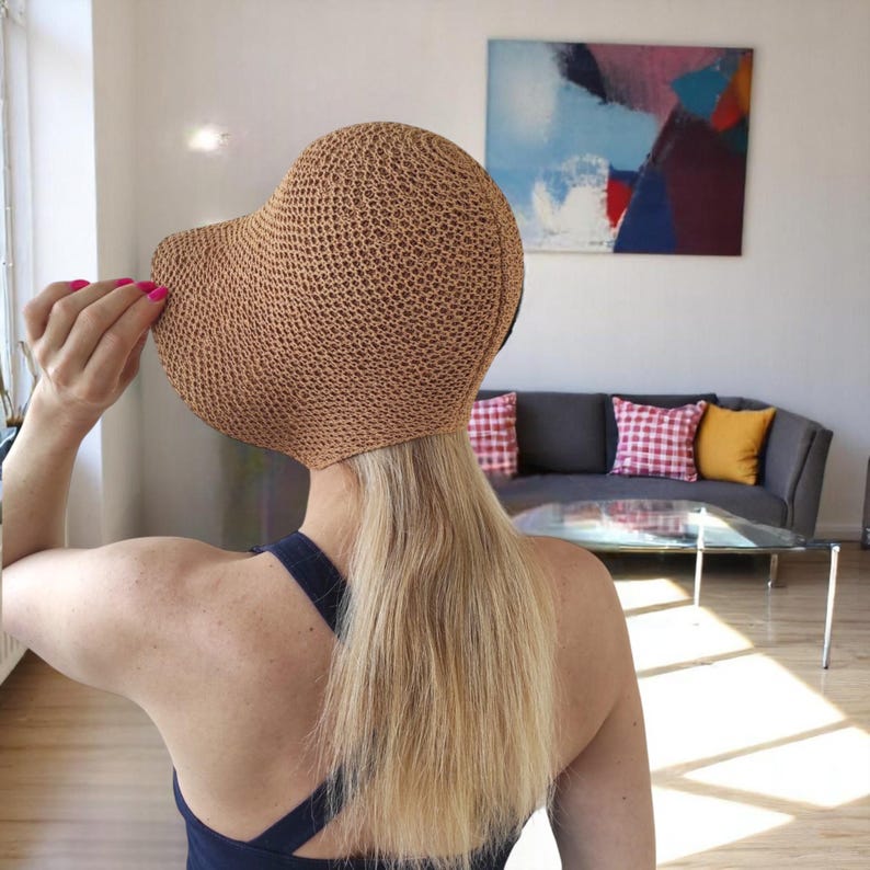 Wide Brim Japanese Fashion Summer Bonnet, Cotton Straw Breathable ...