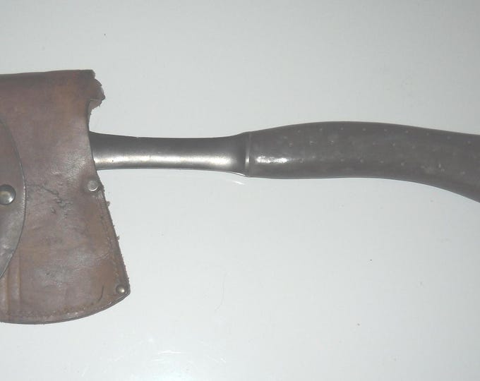 Vintage 1 12 Lb Craftsman, Single Bit 13" Camp Axe or Hatchet, Leather ...