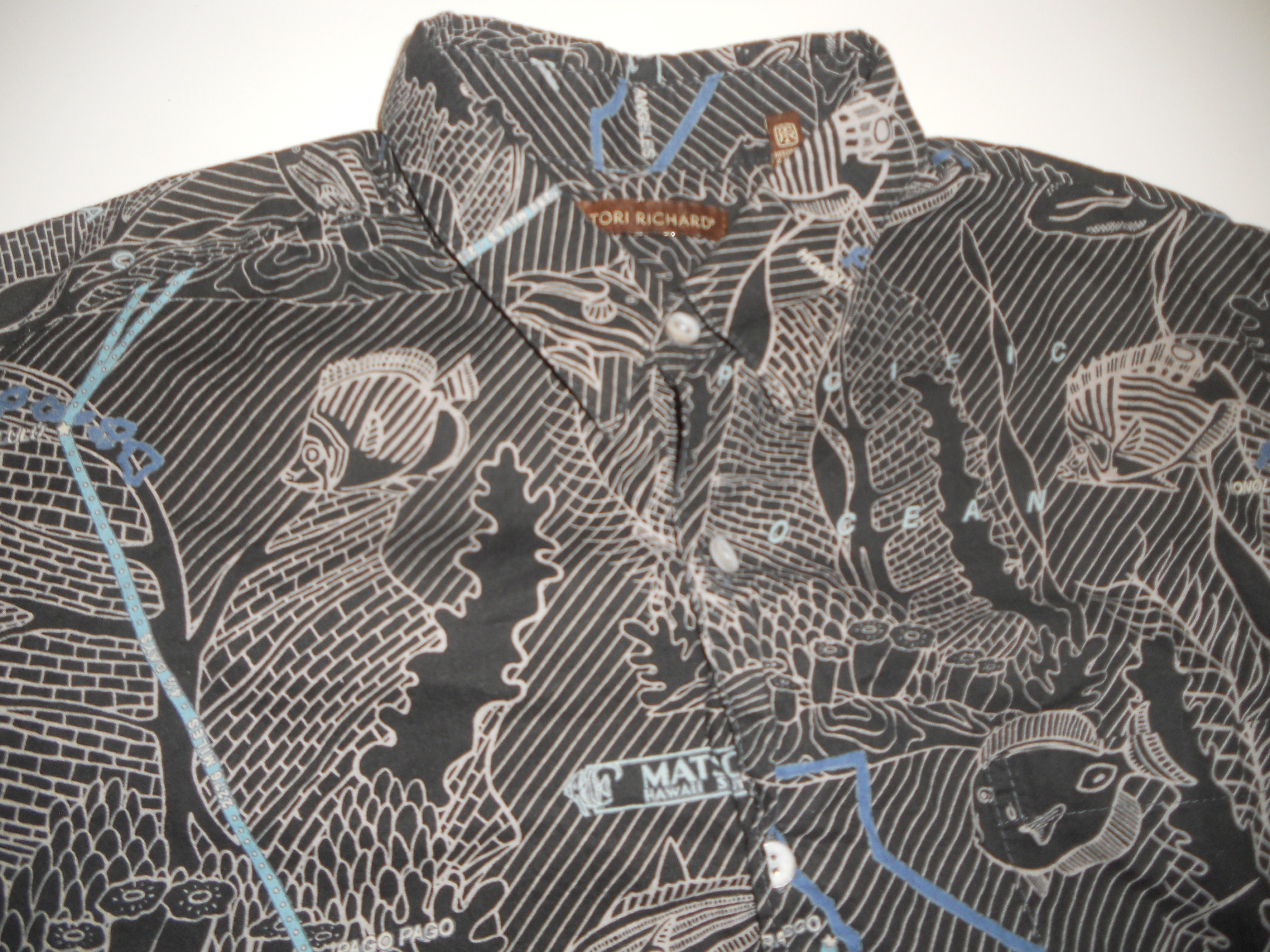 Tori Richard Honolulu Authentic Island Crafted M 100% Cotton - Etsy