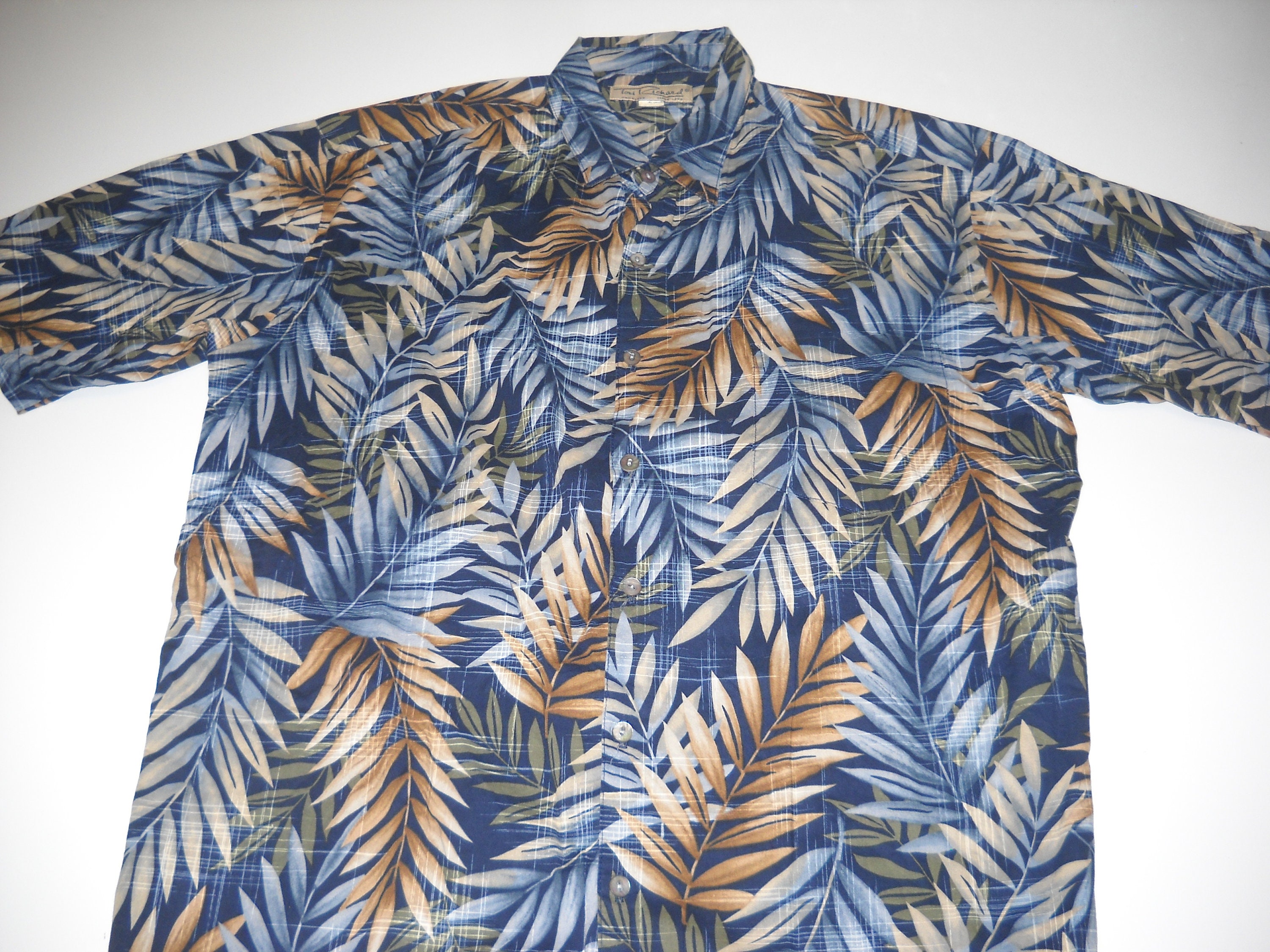 Tori Richard Honolulu Authentic Island Crafted, Men's Large 100% Cotton ...