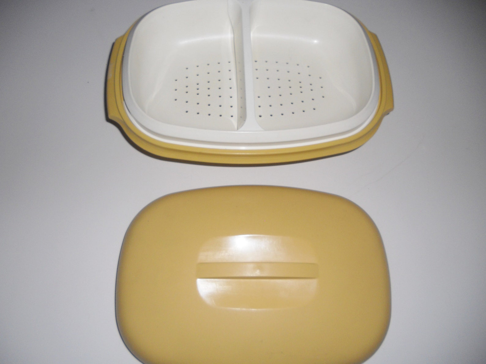 Vintage TUPPERWARE Microwave Food & Vegetable Complete 4 Part Steamer ...