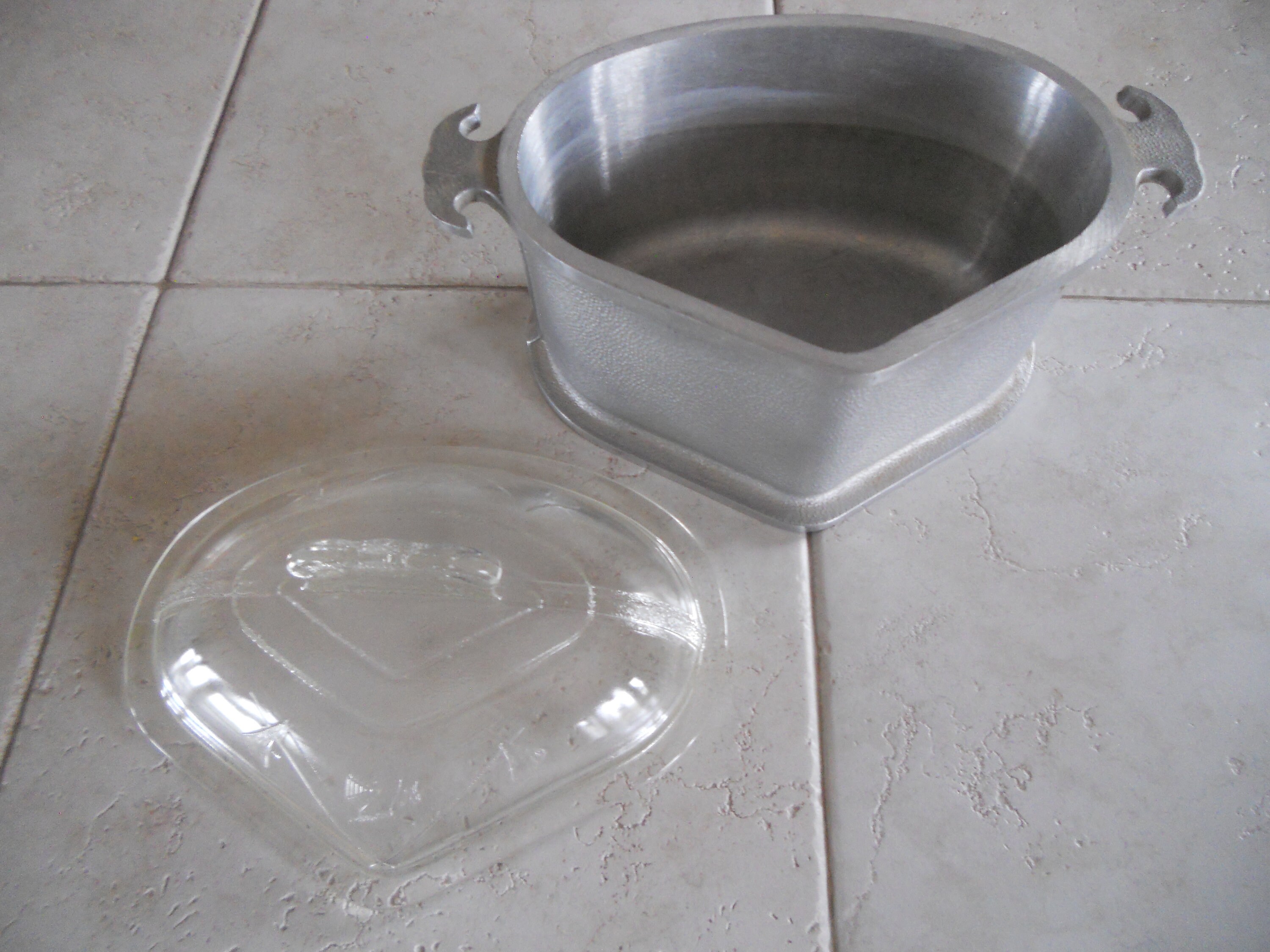 Vintage, Classic Triangle Guardian Service Ware, Hammered Aluminum ...