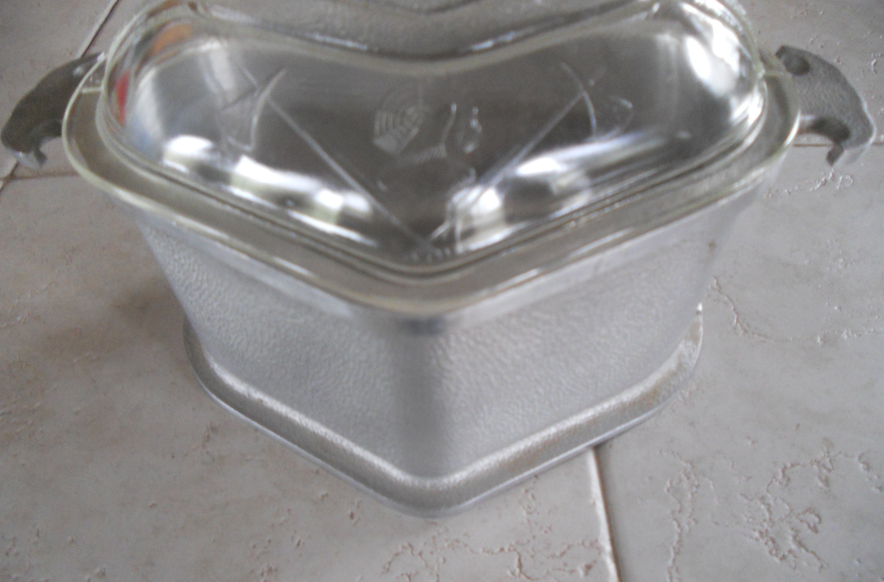 Vintage, Classic Triangle Guardian Service Ware, Hammered Aluminum ...