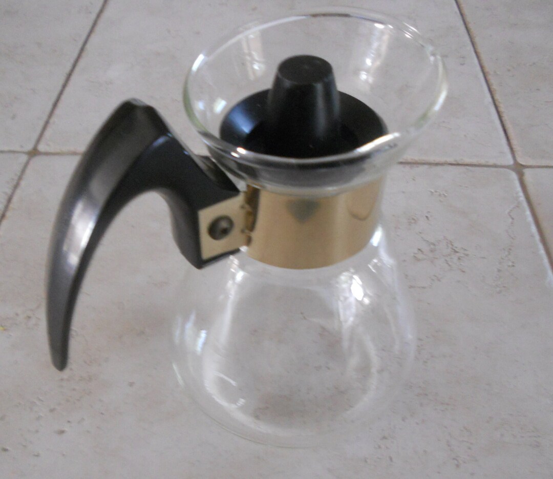 Vintage Pyrex Flameware Corning 2 Cup Tea Pot, Stove Top Tea Pot, Metal ...