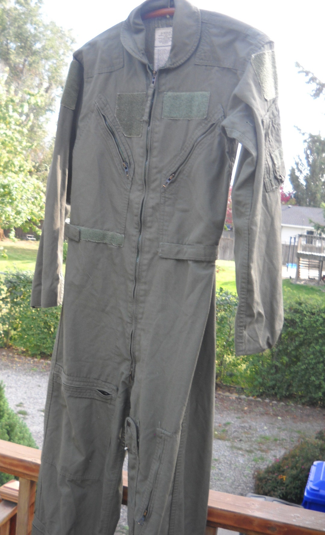 Military Surplus, 34R, Pilot, Flyers Coveralls, Nomex Aramid, Flame ...