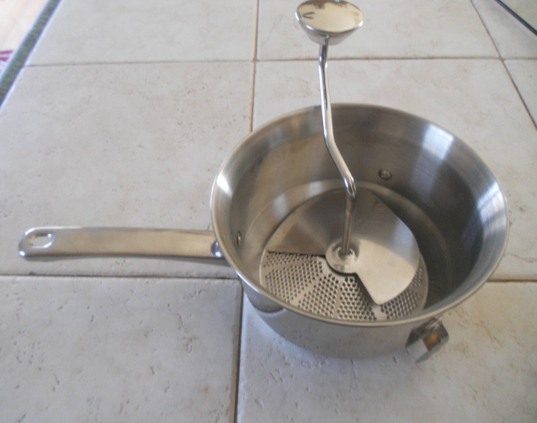 Looks New, Stainless Steel, 2 Qt Foley STYLE Food Mill Processor ...