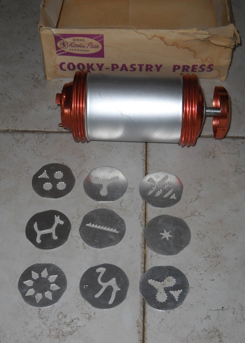Vintage MIRRO Kitchen Pride COOKIE Large Capacity Tube Complete Cookie ...