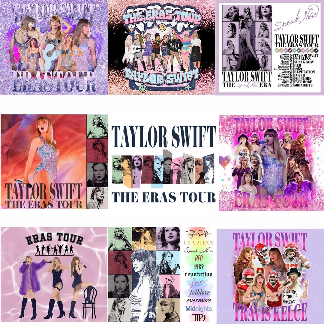 Taylor Swift Tumbler Wrap Bundle, Swiftie Wraps Png, Vintage Eras Tour ...