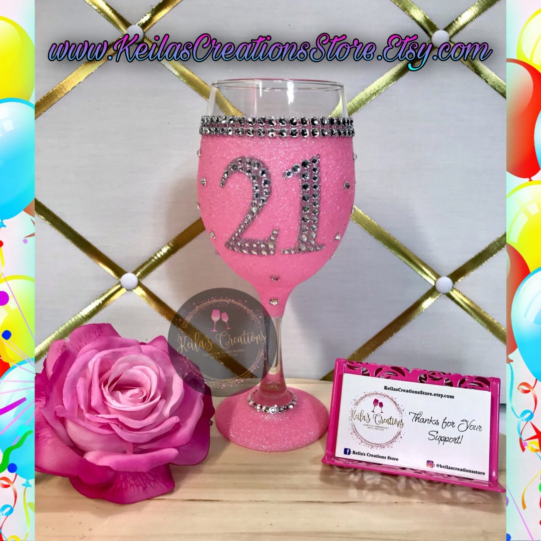 Keila's Birthday Wine Glass - Etsy