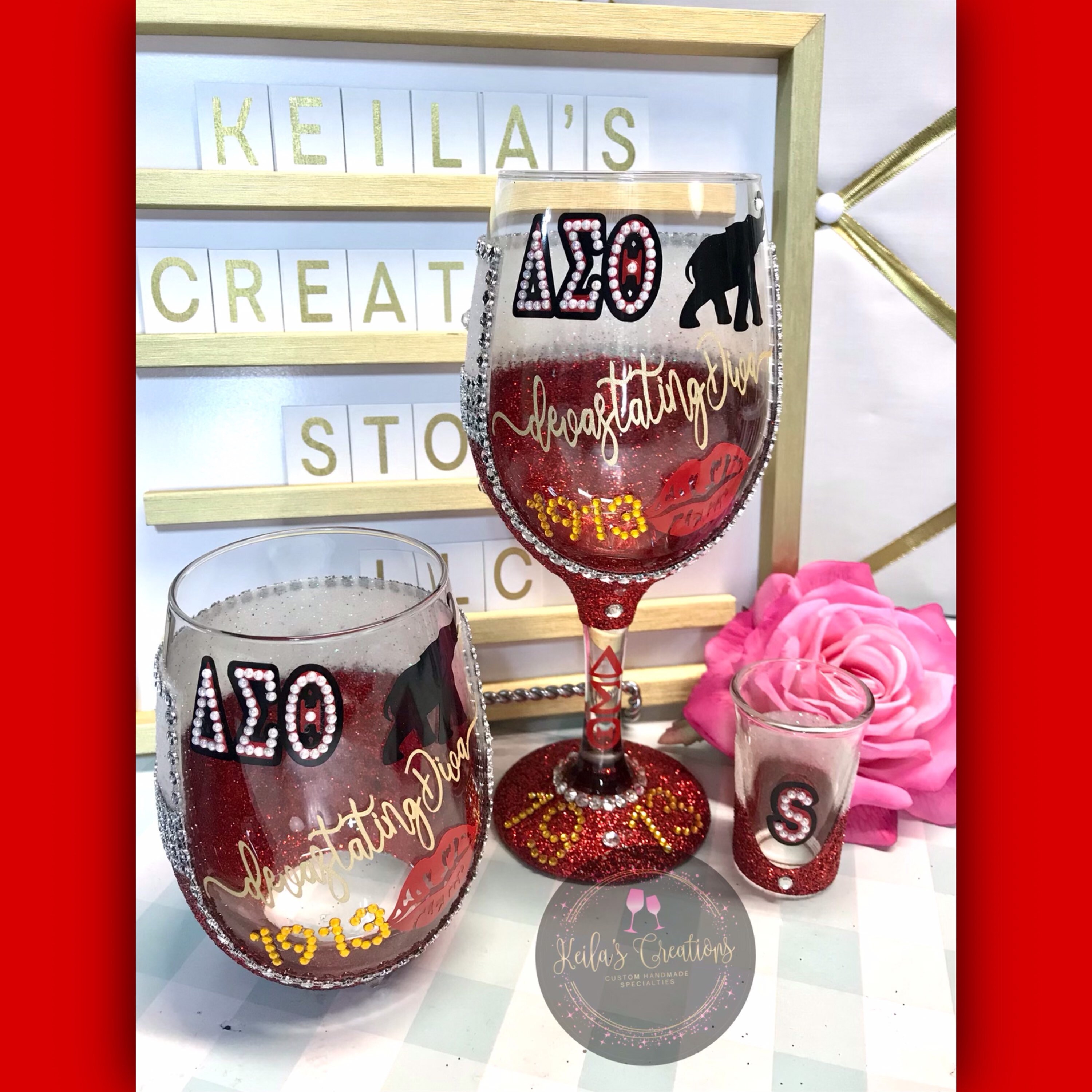 DST Inspired Sorority Stemless Wine Cup by Keila - Etsy