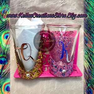 Blinged Out Shot Glass by Keila - Etsy