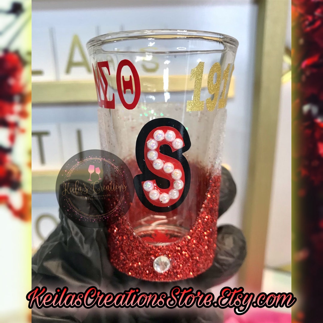 Delta Sigma Theta Inspired Sorority Shot Glass by Keila - Etsy