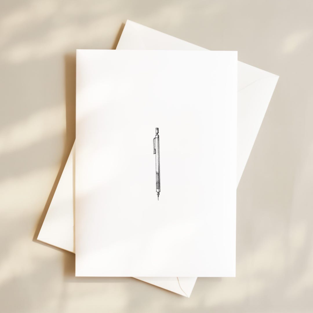 Mini Pencil Notecards, Blank Cards and Envelopes - Etsy
