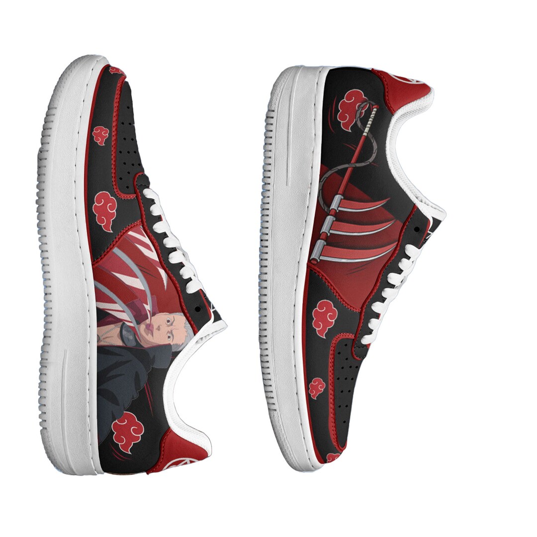 Hidan Akatsuki Anime Sneakers Custom Triple Bladed Scythe Anime Shoes ...
