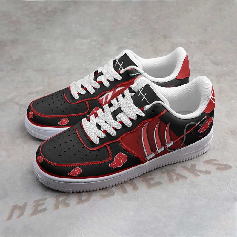 Hidan Akatsuki Anime Sneakers Custom Triple Bladed Scythe Anime Shoes ...
