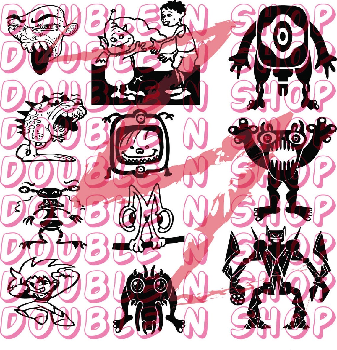 Monsters SVG, Robots SVG, Alien SVG, Monsters Clipart, Monsters ...