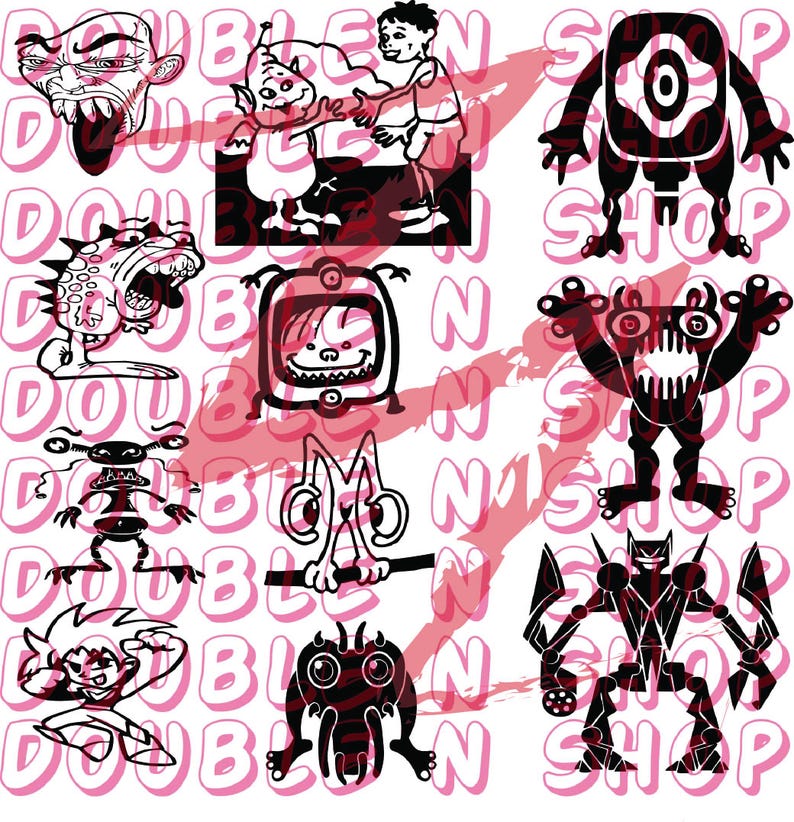 Monsters SVG, Robots SVG, Alien SVG, Monsters Clipart, Monsters ...