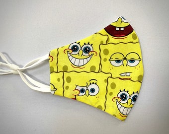 Spongebob Face Mask - Etsy