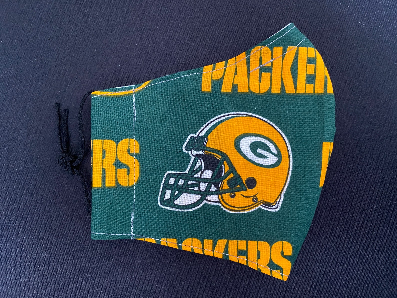 Green Bay PACKERS NFL fabric Face Mask PM2.5 filter and nose | Etsy