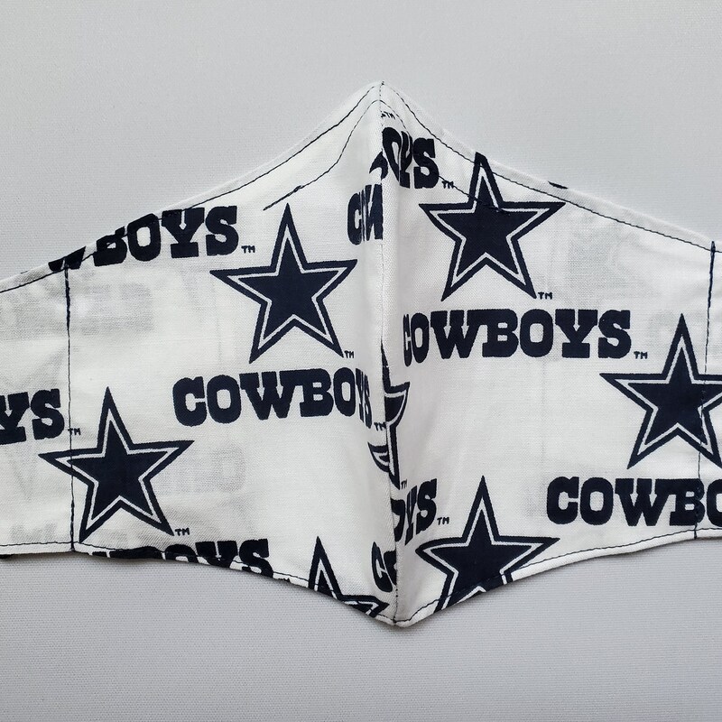Dallas Cowboys Face Mask - Etsy
