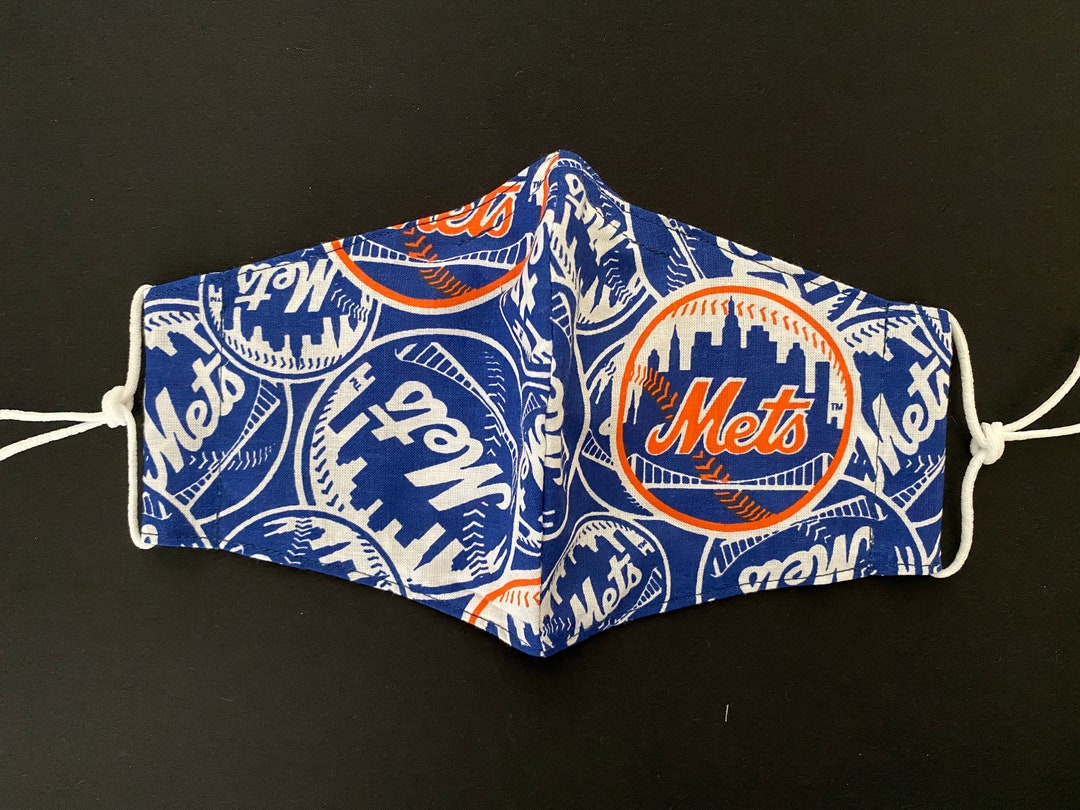 New York Mets MLB Fabric Face Mask 100% Cotton W/ Filter - Etsy