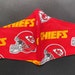 Kansas City Chiefs NFL Fabric Face Mask Filter Pocket - Etsy