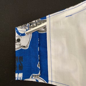 Indianapolis COLTS NFL Fabric Face Mask, 100% Cotton W/ Filter Pocket ...