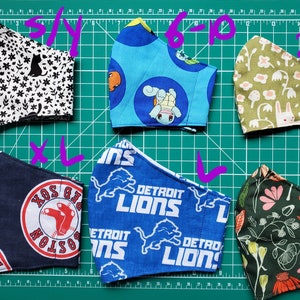 Indianapolis COLTS NFL Fabric Face Mask, 100% Cotton W/ Filter Pocket ...