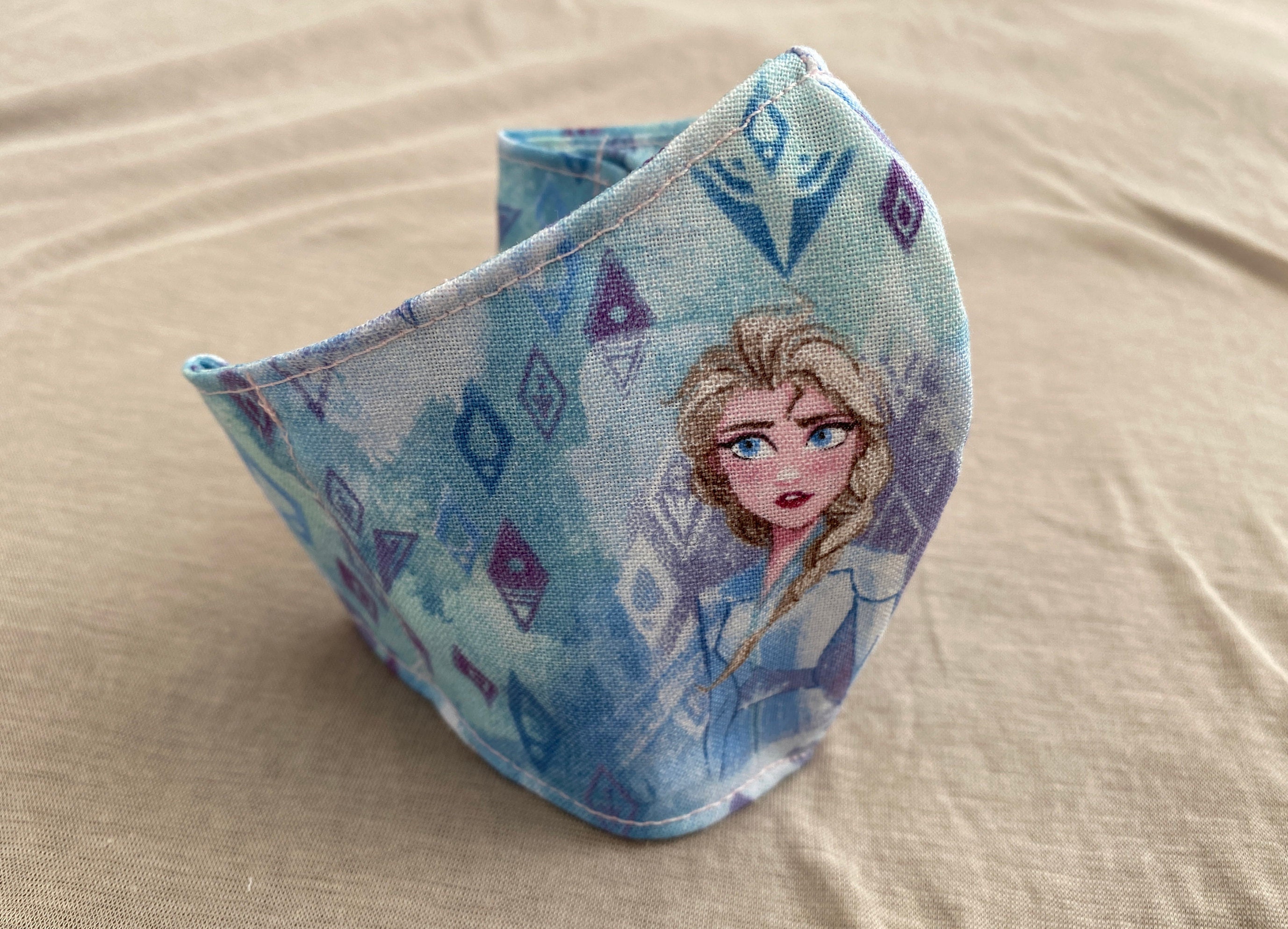 Frozen Elsa Kid's FACE MASK 100% Cotton With Filter | Etsy