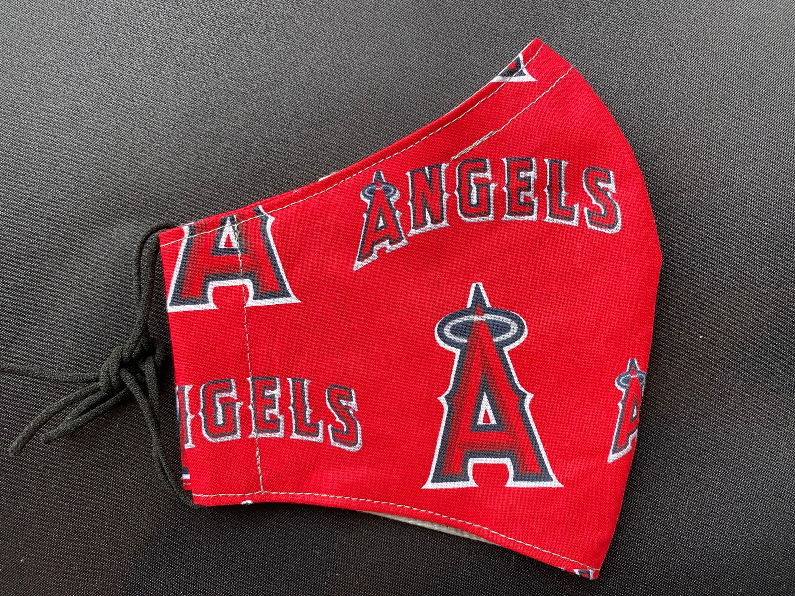 Los Angeles Angels MLB Fabric Face Mask 100% Cotton W/ Filter | Etsy