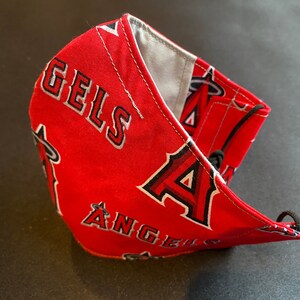 Los Angeles Angels MLB Fabric Face Mask, 100% Cotton W/ Filter Pocket ...