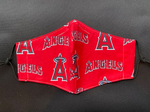 Los Angeles Angels MLB Fabric Face Mask 100% Cotton W/ Filter | Etsy