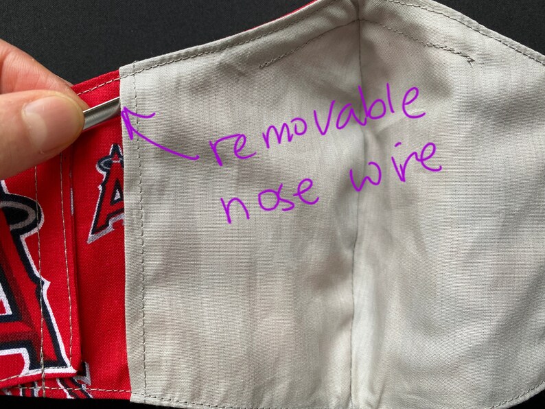 Los Angeles Angels MLB Fabric Face Mask 100% Cotton W/ Filter - Etsy